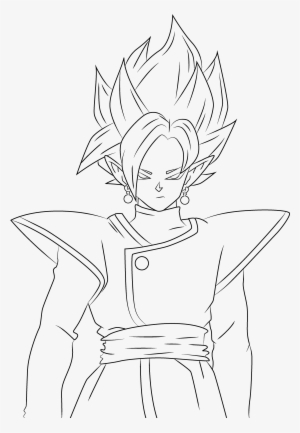 Download Merged Zamasu Lineart By Rmehedi On Deviantart - Line Art ...