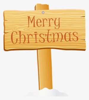Merry Christmas Wooden Sign Png Clip Art Image - Merry Christmas Wooden ...