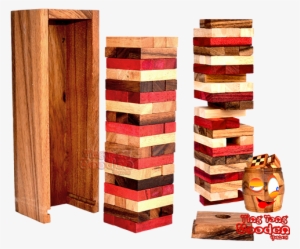 Jenga Tower Colour The Wobbly Tower In Colour With - Jenga PNG Image ...