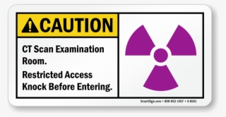 Ct Scan Examination Room Sign - X Ray Room Signs PNG Image ...