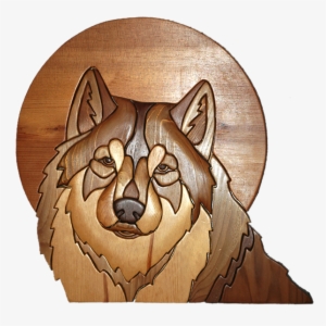 Wolf Intarsia Md 2 - Intarsia Woodworking PNG Image | Transparent PNG ...