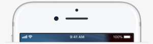 Iphone 8 And Earlier - Iphone Status Bar PNG Image | Transparent PNG ...