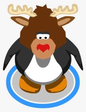 Reindeer In-game - Red Penguin Club Penguin PNG Image | Transparent PNG ...
