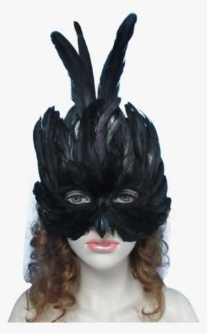 Raven Feather Masquerade Mask - Feather PNG Image | Transparent PNG ...