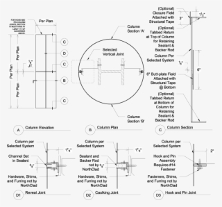 Column Section Properties Aia Cad Details Zipped Into - Brick Column ...