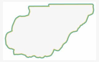 A Rainbow Outline Around A Map Of Union - Editing Photo Frame Png PNG ...