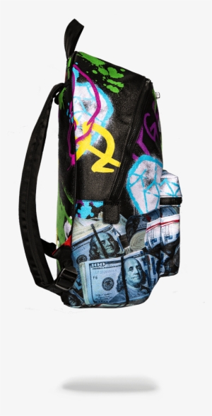 Sprayground Purple Money Stacks Backpack - Purple Money Sprayground PNG ...