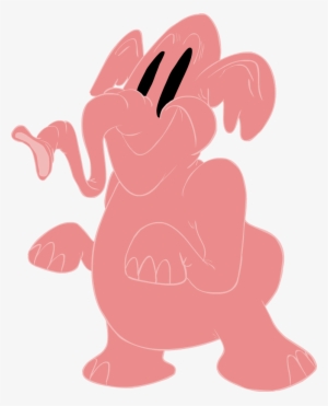 Pink Elephant By Technicolorkeegan On Deviantart Vector - Pink Elephant ...