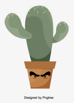 Cartoon Hand-painted Simple Flower Pot Flower Design, - Design PNG ...