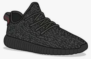 Yeezy 350 - Pirate Black - Yeezy Pirate Black Cartoon PNG Image ...