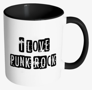 I Love Punk Rock Color Accent Coffee Mug - Late Knights Worm Catcher ...