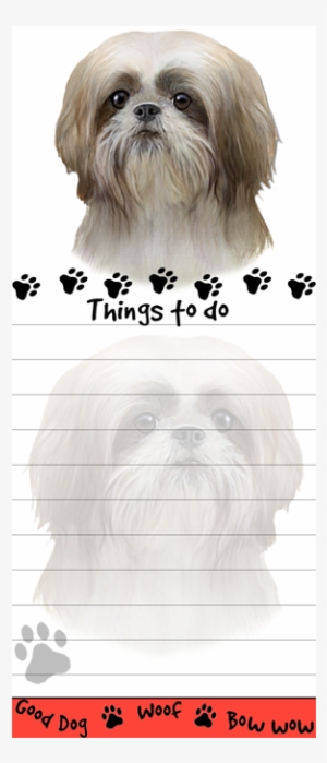 Magnetic Notepad "shih Tzu" - Chocolate Lab Notepad And Pen Set PNG ...