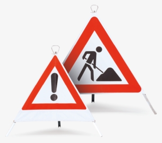Triosign Folding Signs - Work On Road PNG Image | Transparent PNG Free ...