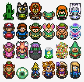 Alttp Custom Sprites - Legend Of Zelda Link To The Past Randomizer PNG ...