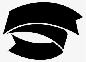 Ribbon Black Textile Banner - Black Ribbon Logo PNG Image | Transparent ...