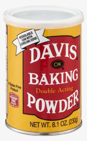 Davis Baking Powder - 8.1 Oz Canister PNG Image | Transparent PNG Free ...