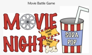 Movie Night Ticket Clipart - Movie Popcorn Clip Art PNG Image ...