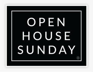Open House Sunday - Poster PNG Image | Transparent PNG Free Download on ...