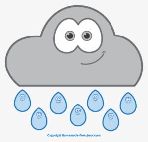 Smiling Raindrop - Cute Raindrop Clipart PNG Image | Transparent PNG ...