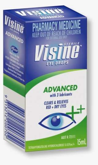 Visine4 - Visine Advanced Relief Eye Drops 15ml PNG Image | Transparent ...