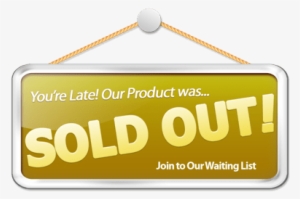 Image Of Sign Saying Sold Out - Signage PNG Image | Transparent PNG ...