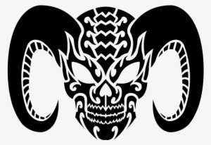 Tribal Demon Skull