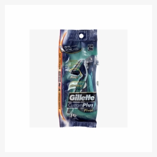 Gillette Custom Plus Disposable Razor 10 Count PNG Image | Transparent ...