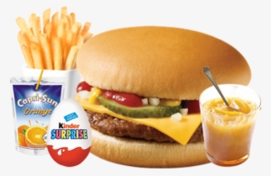 Menu Enfant Cheese - Hamburger PNG Image | Transparent PNG Free ...