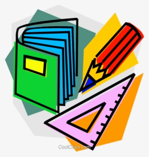 Mathematics Book With Pencil And Ruler Royalty Free - Textbook Clipart ...