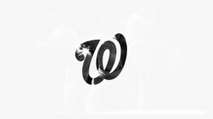 Download Washington Nationals Logo Black And White - Black Washington ...