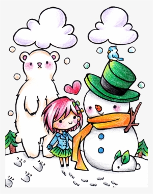 Kawaii Cute Fox Drawing PNG Image | Transparent PNG Free Download on ...