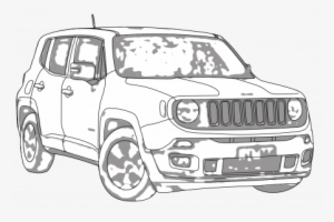 Jeep Drawing Drawn - Jeep Renegade Drawing PNG Image | Transparent PNG ...