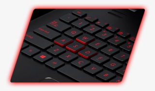 Backlit Chiclet Keyboard With Specially Marked Wasd PNG Image ...