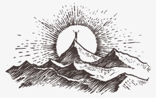 Rising Sun Clipart - Rising Sun Black And White PNG Image | Transparent ...