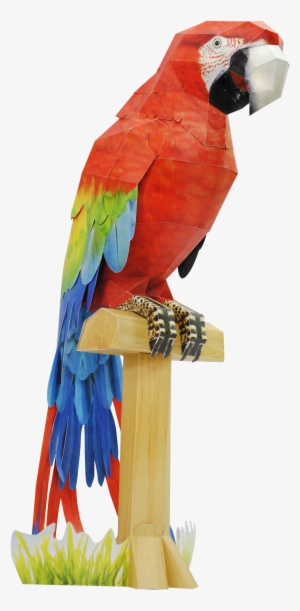 The Scarlet Macaw In Paper By Happy Paper Www - Macaw Papercraft PNG ...