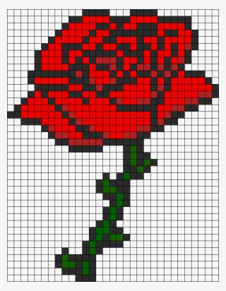 Rose Perler Bead Pattern / Bead Sprite - Rose Hama Beads PNG Image ...