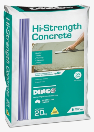 Dingo 20kg Hi Strength Concrete - Ready Mix Concrete Bunnings PNG Image ...