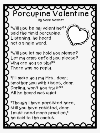 First Grade Fairytales - Valentine Poem First Grade PNG Image ...