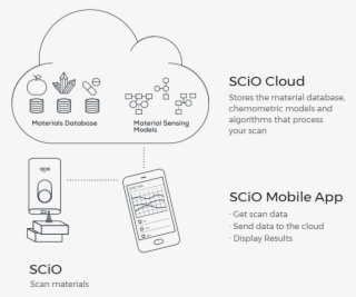 Scio Molecular Sensor And Scio Cloud - Diagram PNG Image | Transparent ...