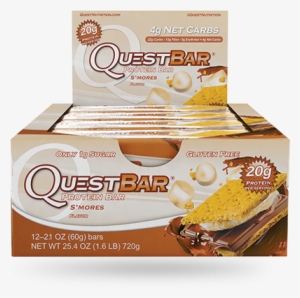 Quest Nutrition Quest Bar 12 Bars S'mores PNG Image | Transparent PNG ...