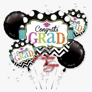 Congrats Grad Chevron Bouquet - Graduation Balloon - Giant Dream Big ...
