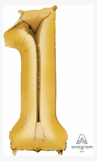 Gold One Balloon - Rose Gold 1 Balloon PNG Image | Transparent PNG Free ...