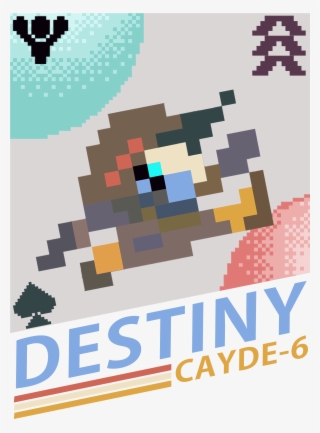 Cayde-6 Pixel Art Style Shirt - Official Destiny Cayde-6 Distressed ...