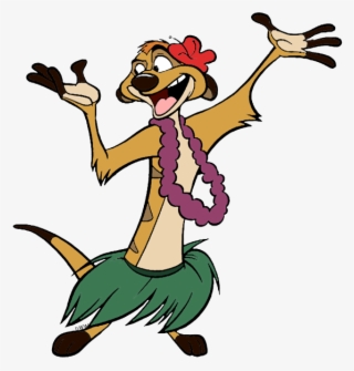 Timon Hula Dancing - Grass Skirt PNG Image | Transparent PNG Free ...