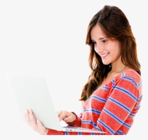 Girl With Laptop Png PNG Image | Transparent PNG Free Download on SeekPNG