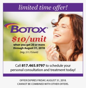 Limited Time Offer On Botox - Botox Cosmetic PNG Image | Transparent ...