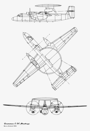 E-2c Hawkeye - Northrop Grumman E 2c Hawkeye Drawings PNG Image ...