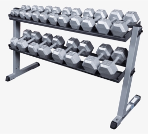 Body-solid Dumbbell Rack - 3 Tiers Dumbbell Racks PNG Image ...