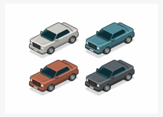 Clip Art Pixel Art Cars - Isometric Character Illustrator Tutorials PNG ...