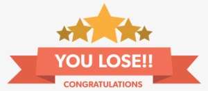 You Lose Graphic - You Lose PNG Image | Transparent PNG Free Download ...
